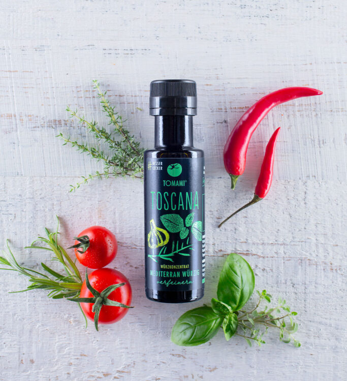 Burrata mit Pfirsich und Tomaten • TOMAMI • Damit würz was!